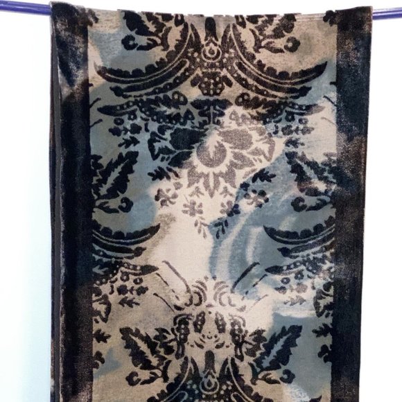 Wrap | Accessories | Swee Lo New York Black Multi Cooler Velvet Burnout ...